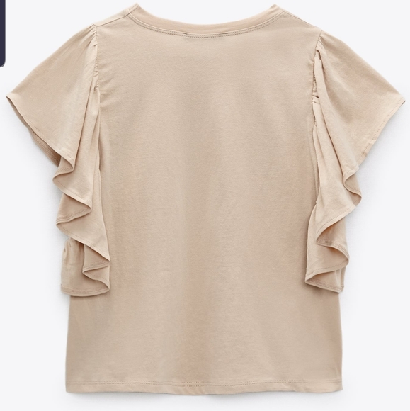 Zara | Tops | Zara Ruffle Top | Poshmark